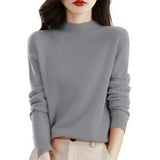 FNGZ Semi Turtleneck Sweater | Long Sleeve Solidwomen's 100% Merino ...