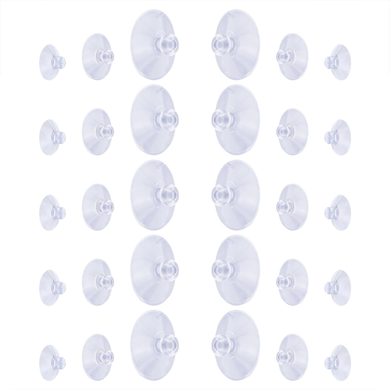 FNGZ Hooks 30 Packs of Suction Cups Plastic Suction Cups Without Hooks ...