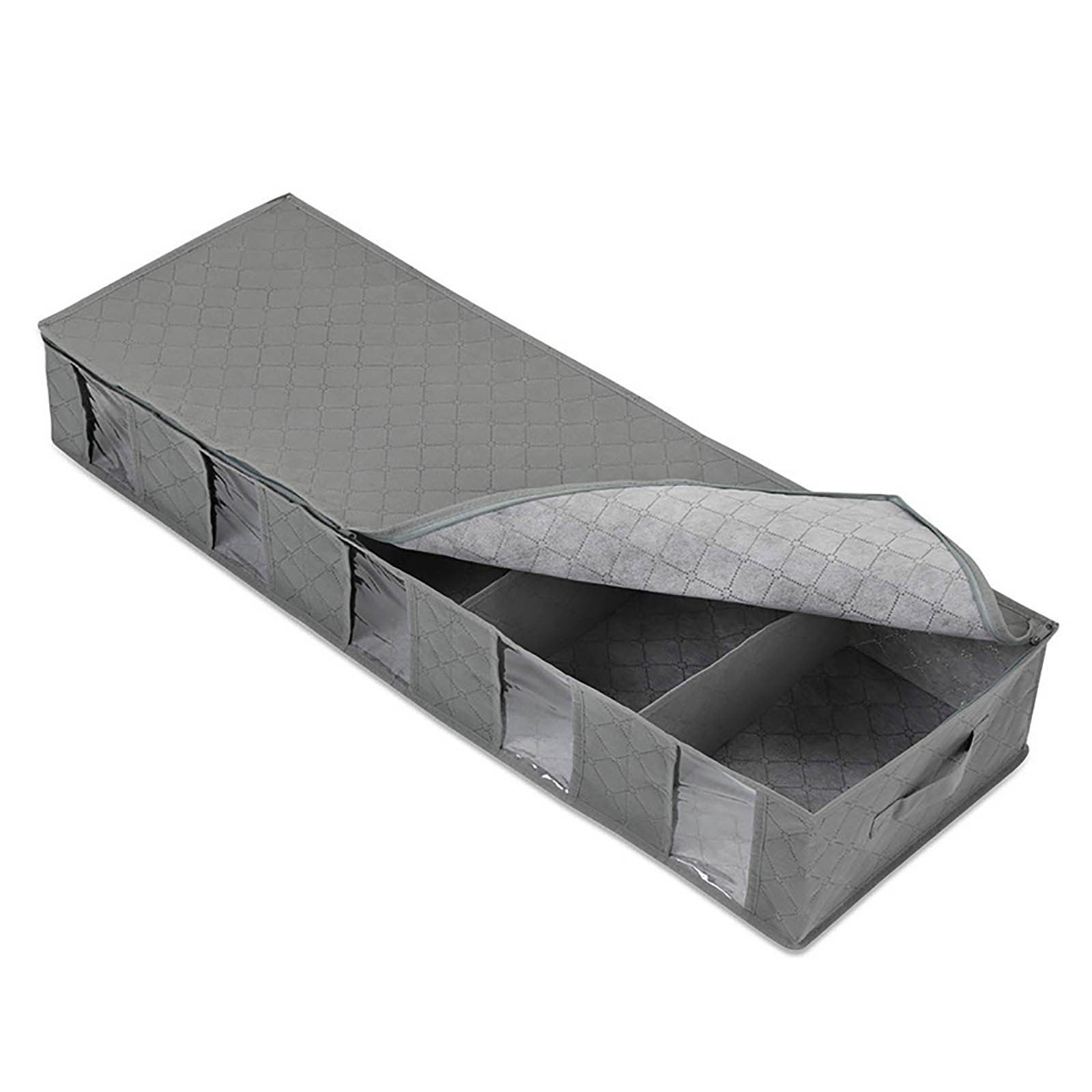 "FNGZ Under Bed Storage Box, Grey, Large Capacity, 38.79""x12.99""x5.90 ...