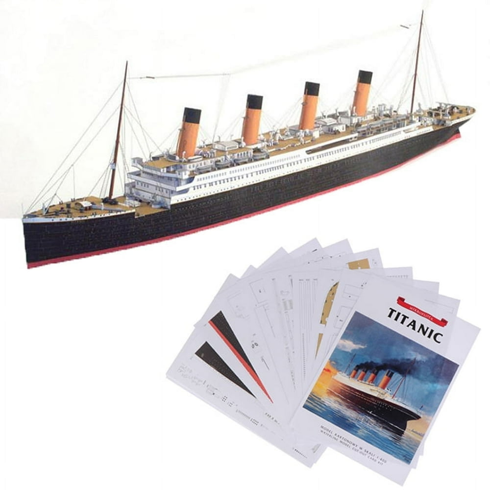 FNNMNNR 1 400 DIY Handcraft Titanic Ship 3D Paper Model Sets Toys ...