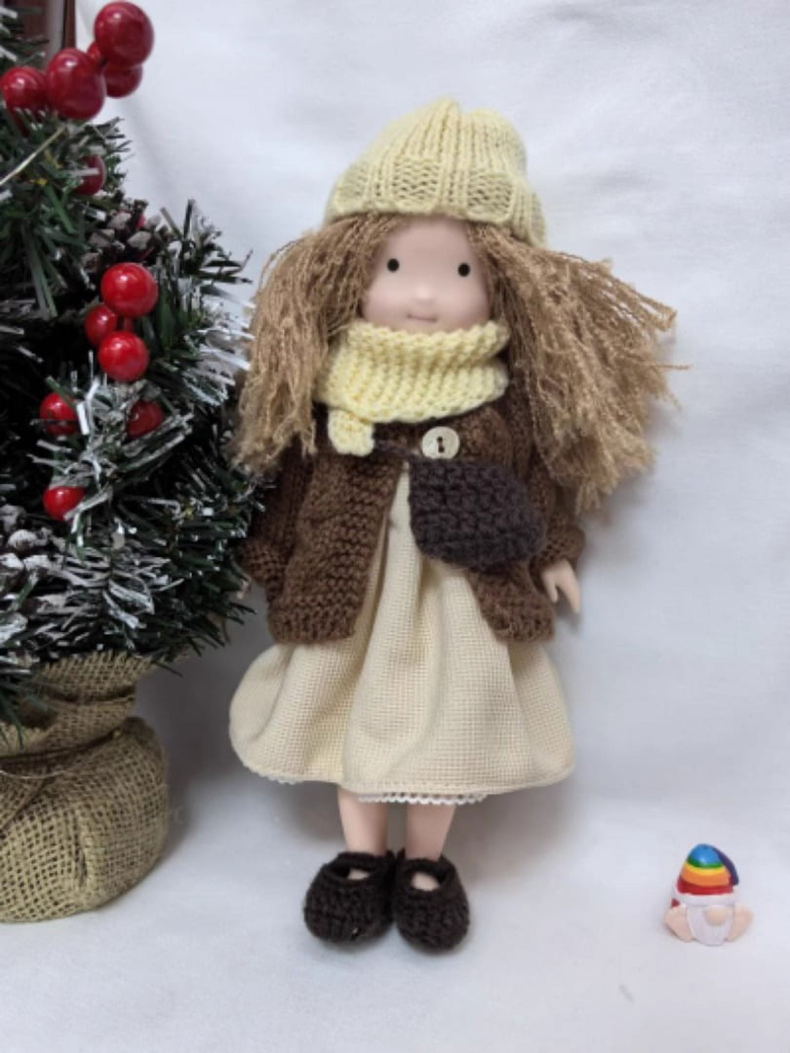 FNNMNNR 12inch Waldorf Doll Plush Baby Doll Waldorf Astoria Handmade ...