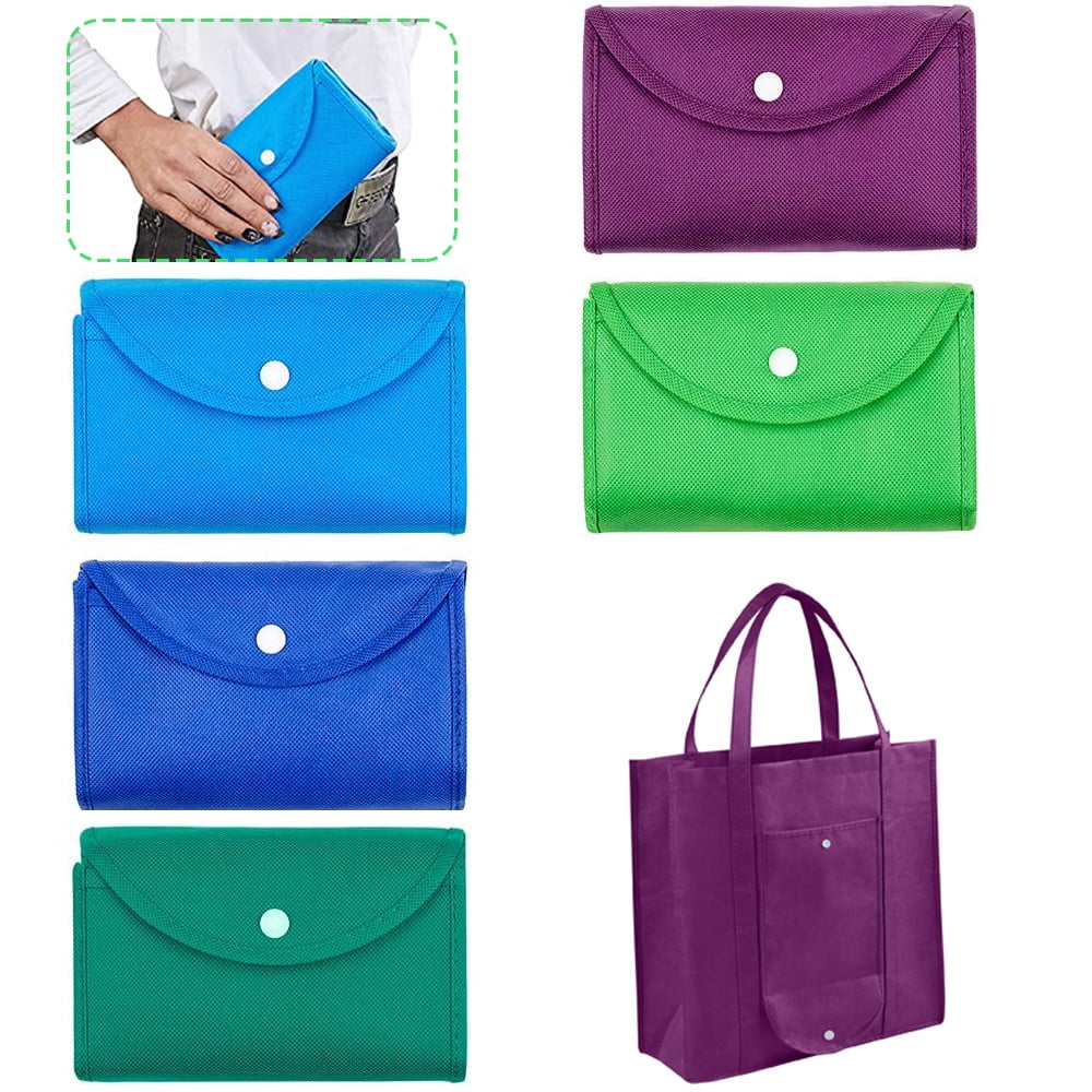 FNNMNNR 5 Pack Reusable Grocery Bags Set of 5 Lightweight Recycling ...