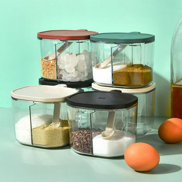 FNNMNNR 500ml Condiment Container Reusable Large Capacity Delimited ...