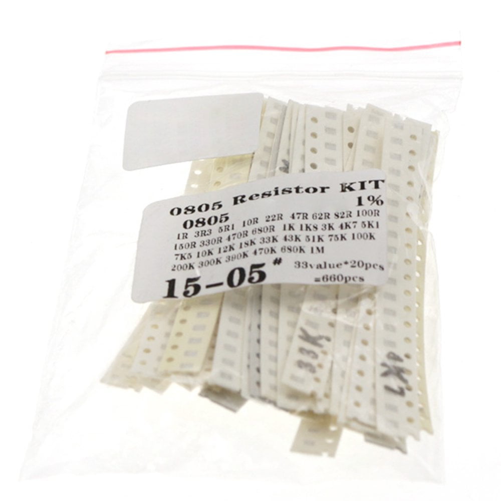 FNNMNNR 660PCS/Bag Resistor Kit Assorted Plastic Heat-resistant Circuit ...