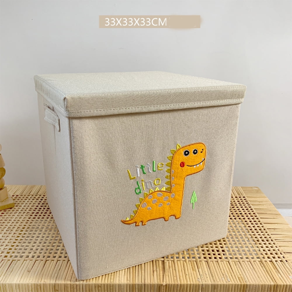 FNNMNNR Adorable Foldable Dinosaur Pattern Storage Box With Lid ...