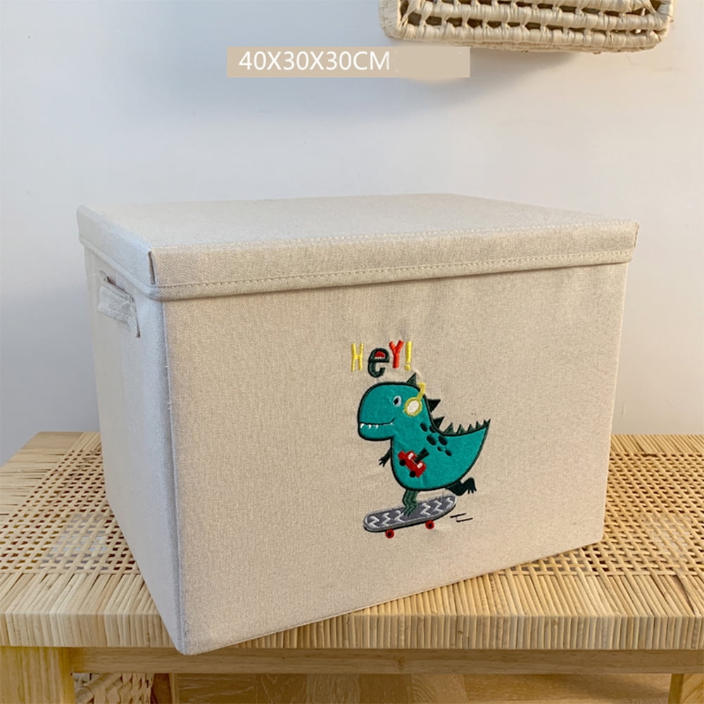 FNNMNNR Adorable Foldable Dinosaur Pattern Storage Box With Lid ...