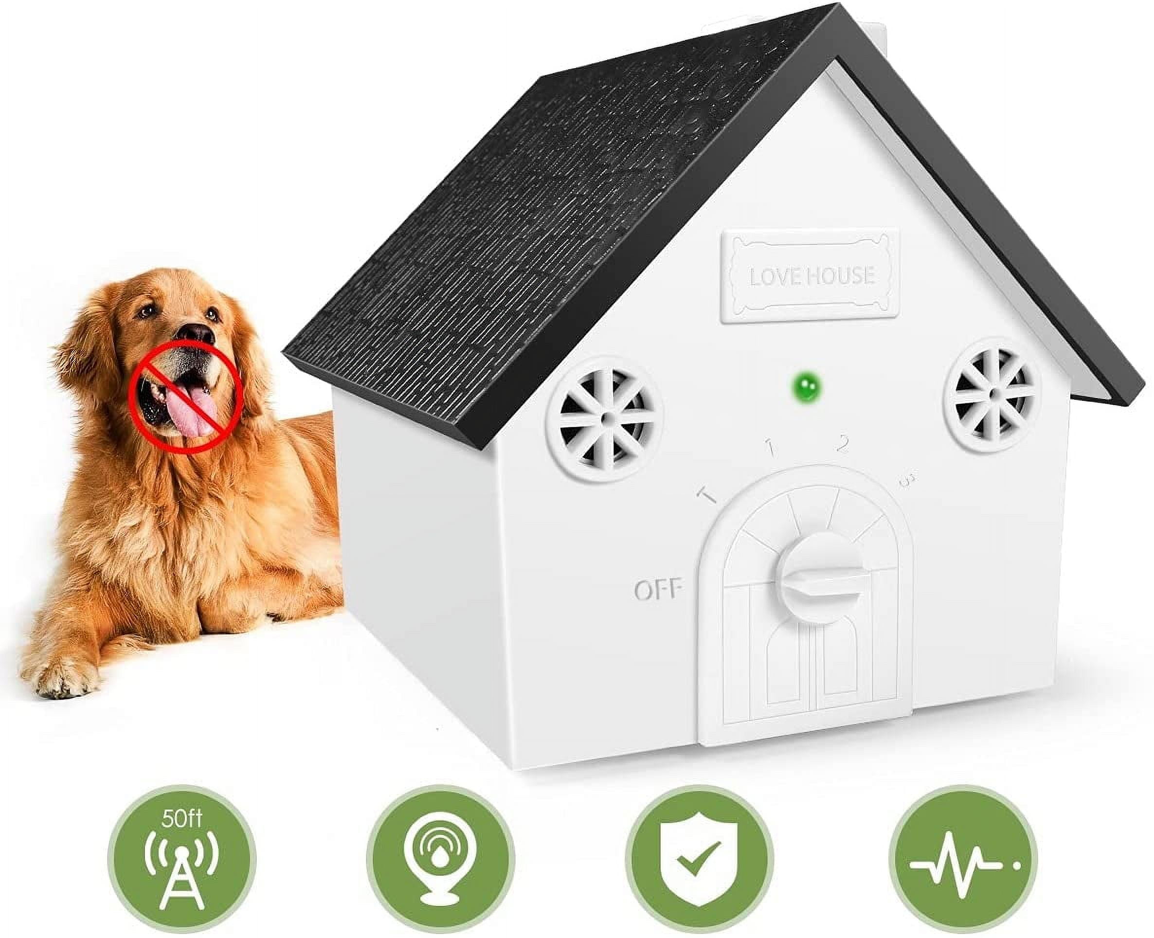 FNNMNNR Anti Barking Device 2-In-1 Ultrasonic Dog Barking Control ...