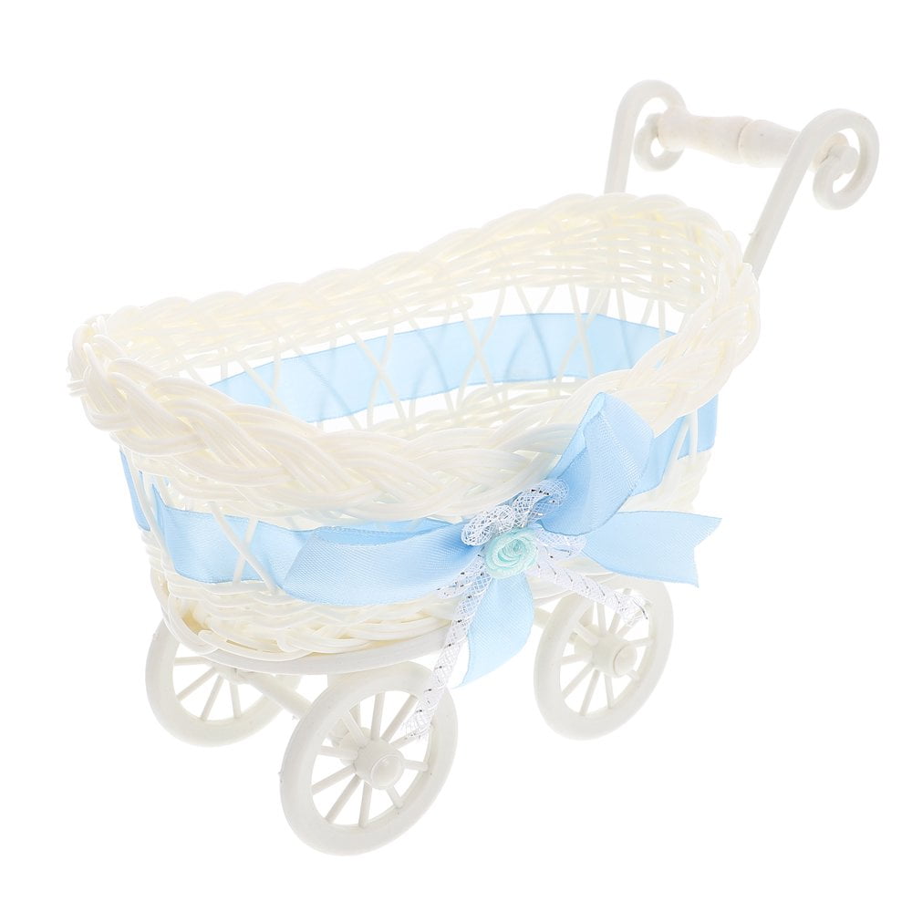 FNNMNNR Basket Baby Serving Fruit Wicker Stroller Shower Food Bread ...