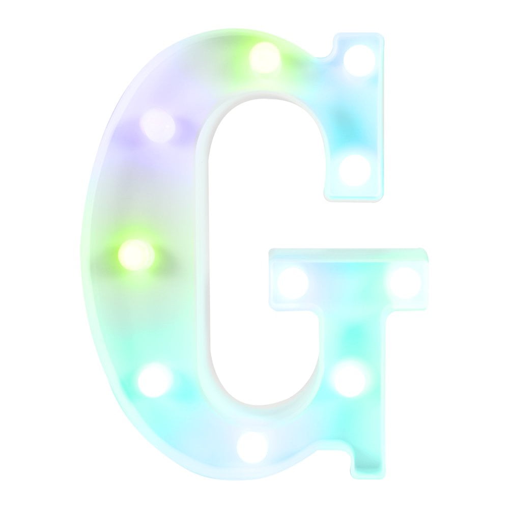 FNNMNNR Colorful Alphabet Night Lamp LED Letter Lamp Letter A-Z ...