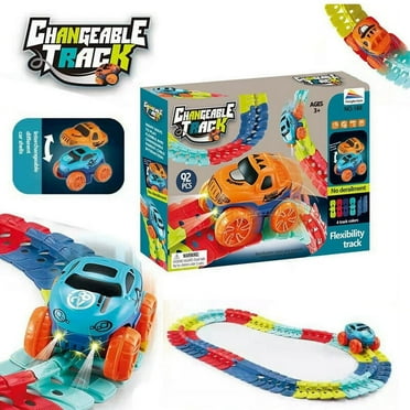 Magic Tracks Mega Set with 18ft Racetrack with 2 Race Cars As Seen on ...