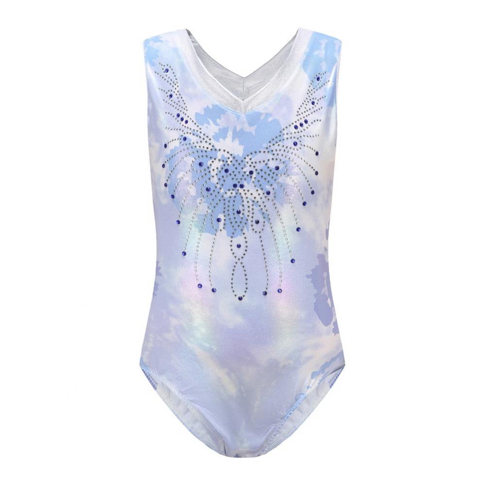 FNNMNNR Gymnastics Leotards for Girls Sparkly One-Piece Kids Athletic ...