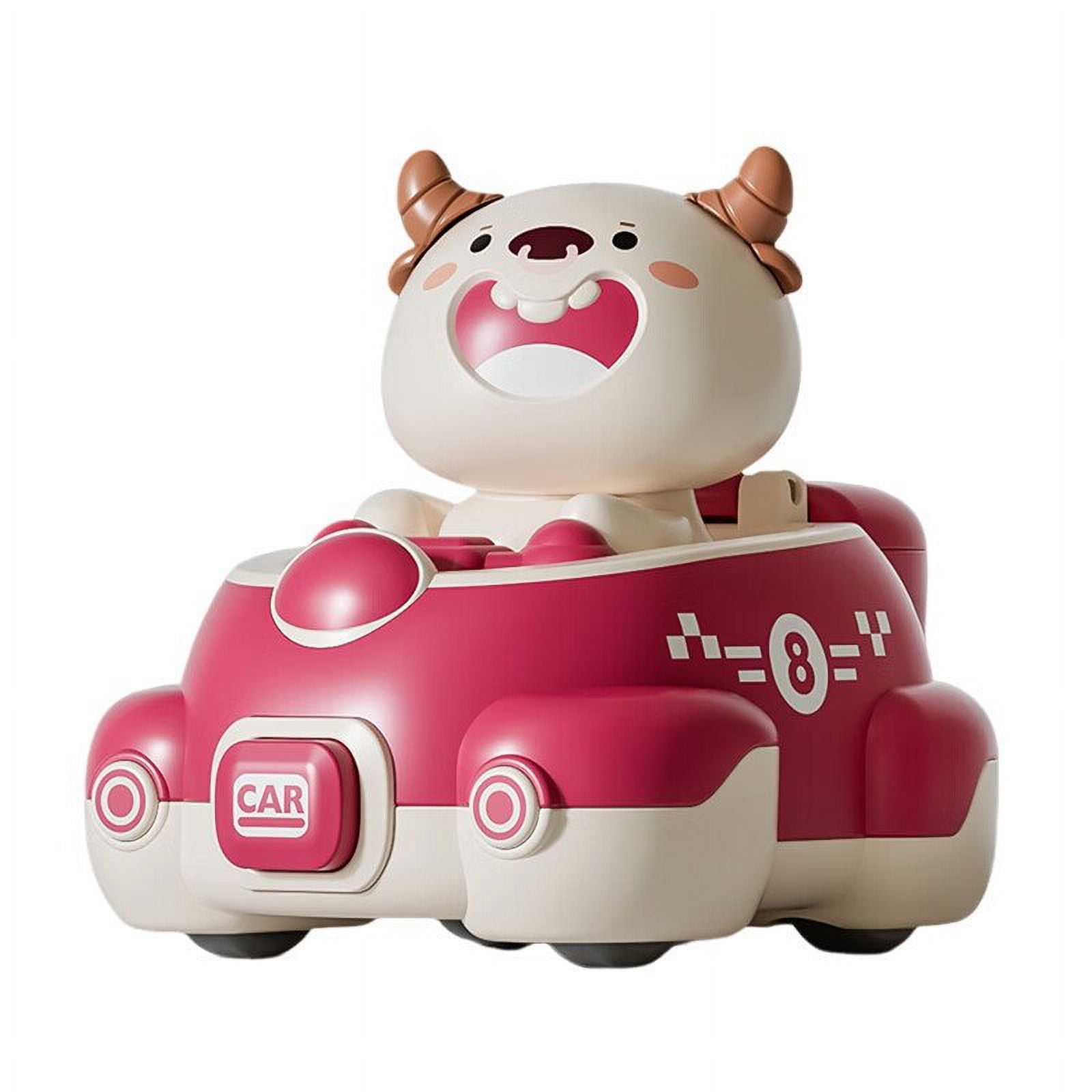 FNNMNNR Inertia Sliding Toy Car Cartoon Animal Shape with Candy Storage ...