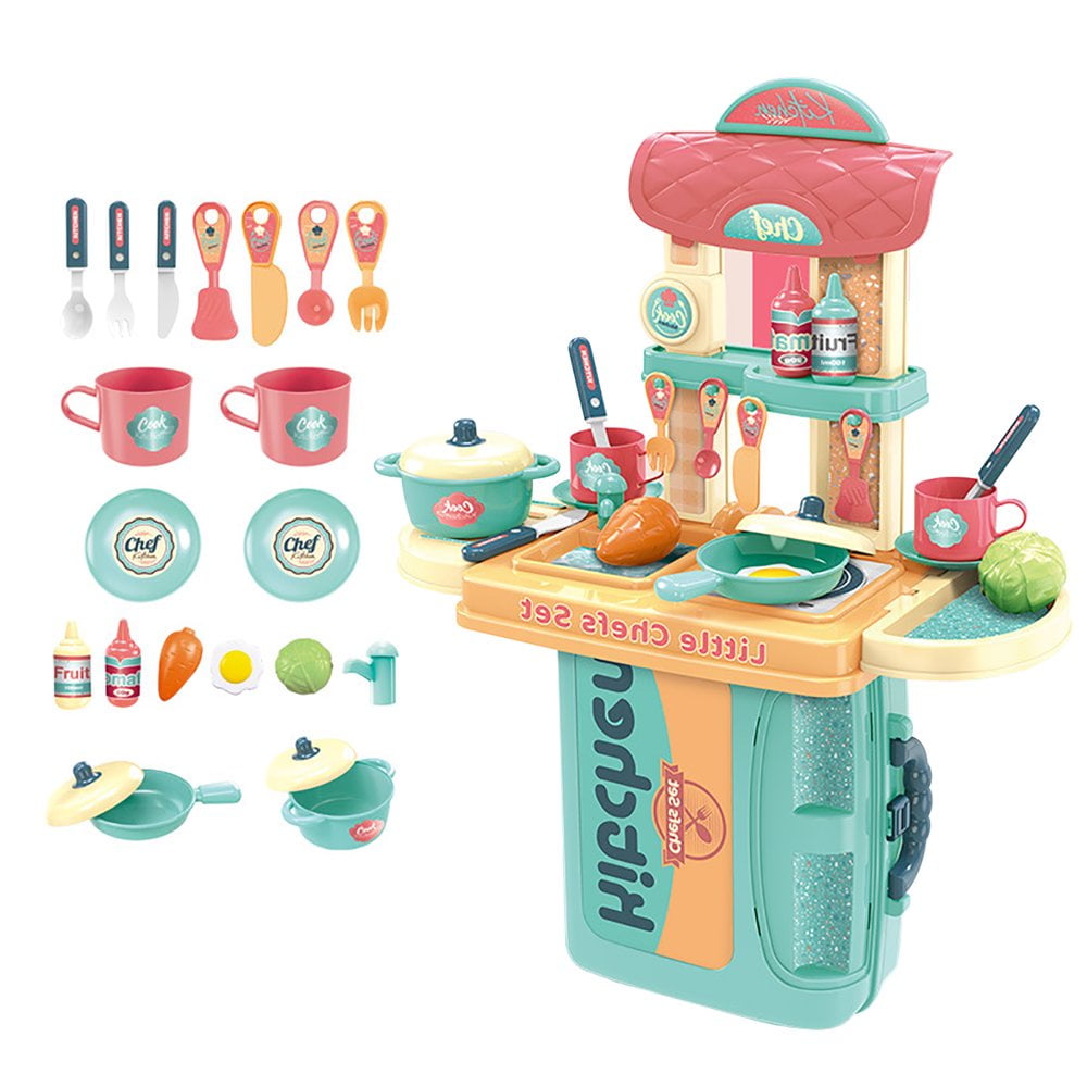 FNNMNNR Kids Kitchen Playset Kitchens Toys Bauble Children Pretend ...