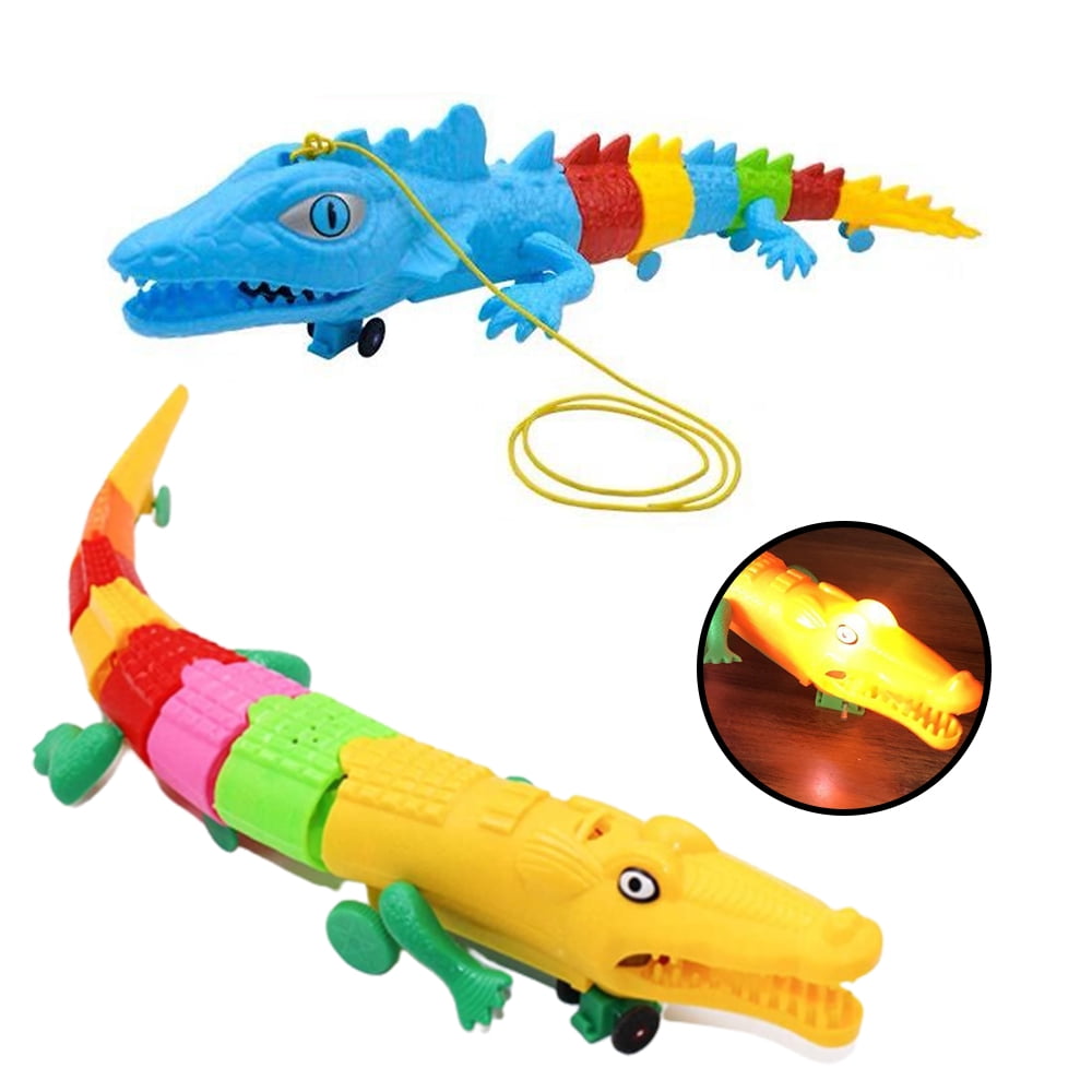 FNNMNNR Pet Pet Electronic Plastic Luminous Crocodile Electric LED ...