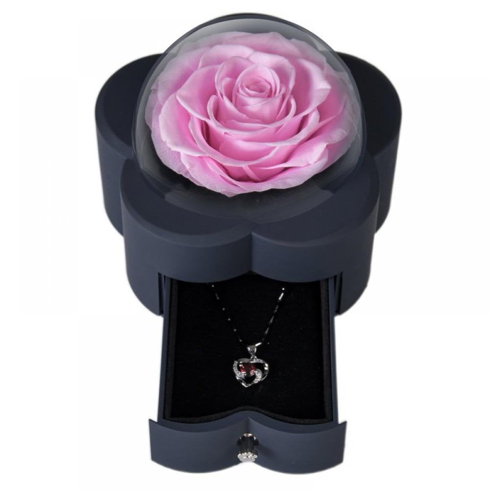 FNNMNNR Preserved Real Rose Forever Flower Rose Handmade Enchanted Rose ...
