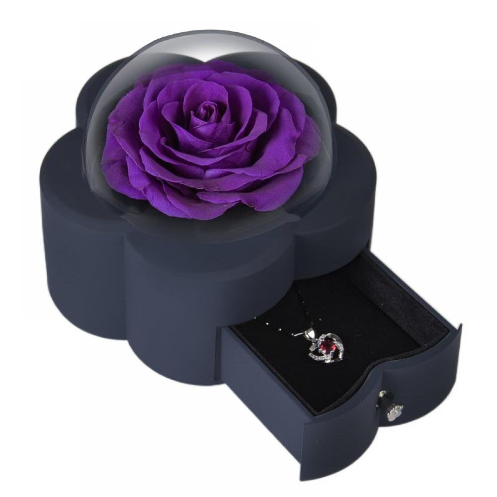 FNNMNNR Preserved Real Rose Forever Flower Rose Handmade Enchanted Rose ...