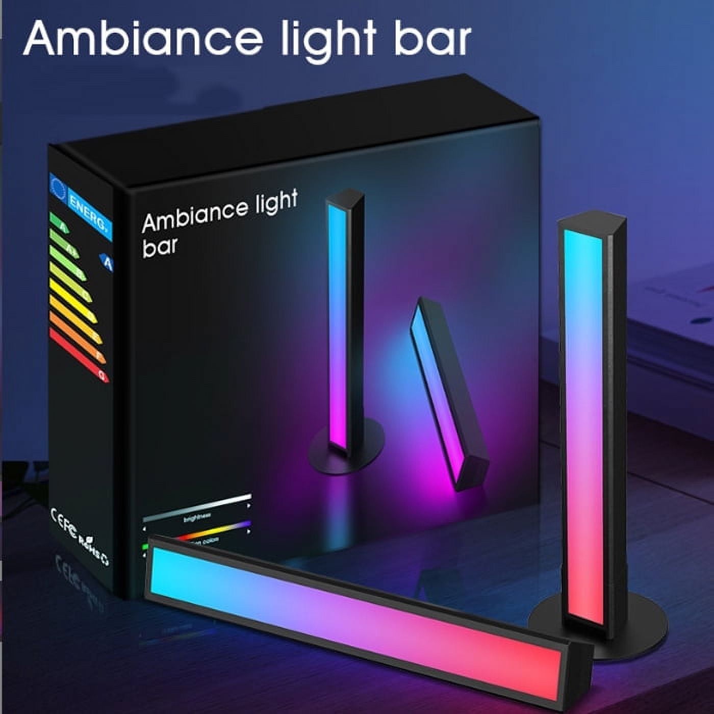FNNMNNR RGB Smart Light Bar Gaming Light and Music Sync Mode for TV ...