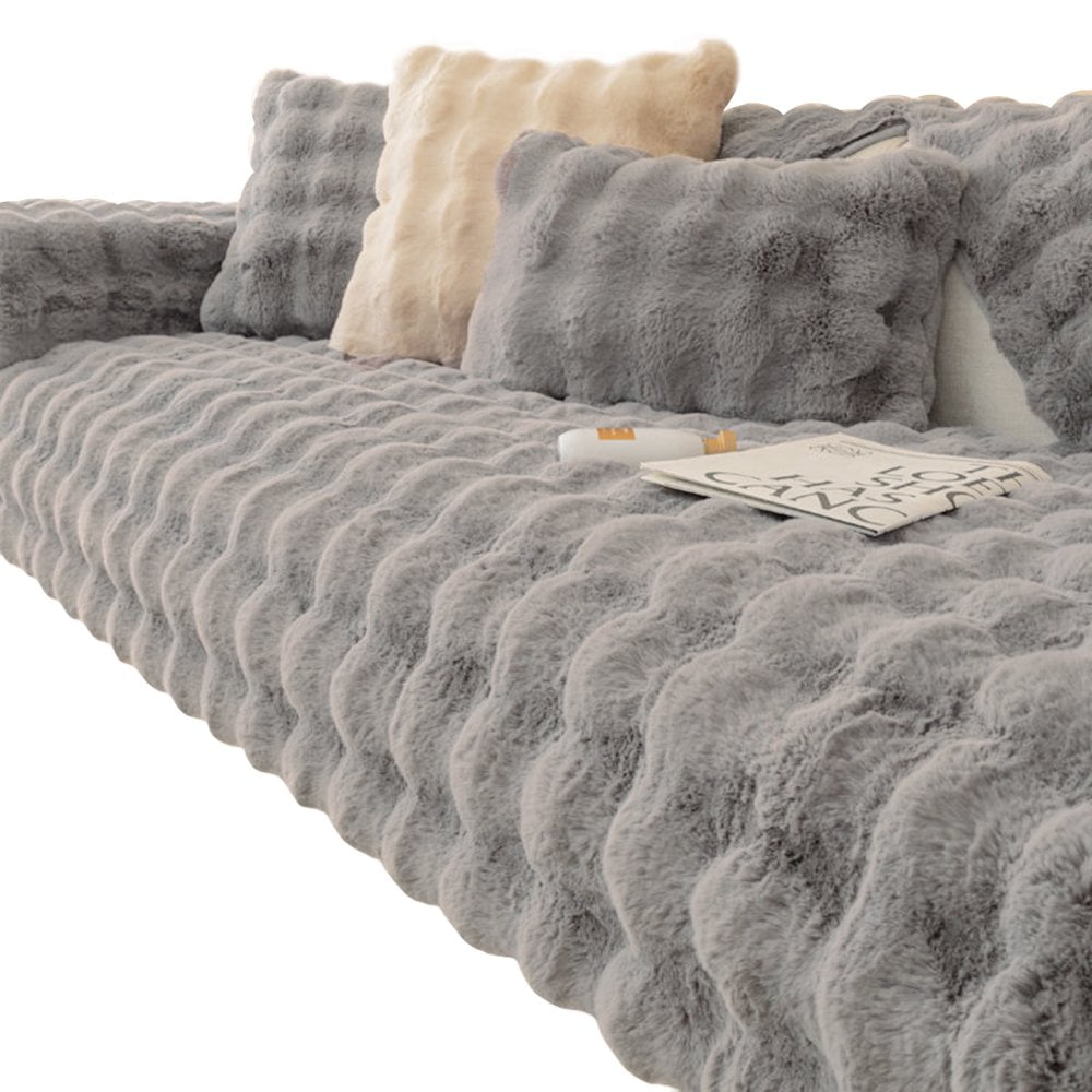 FNNMNNR Rabbit Plush Sofa Cushion/Pillowcase Non-Slip Comfortable to ...