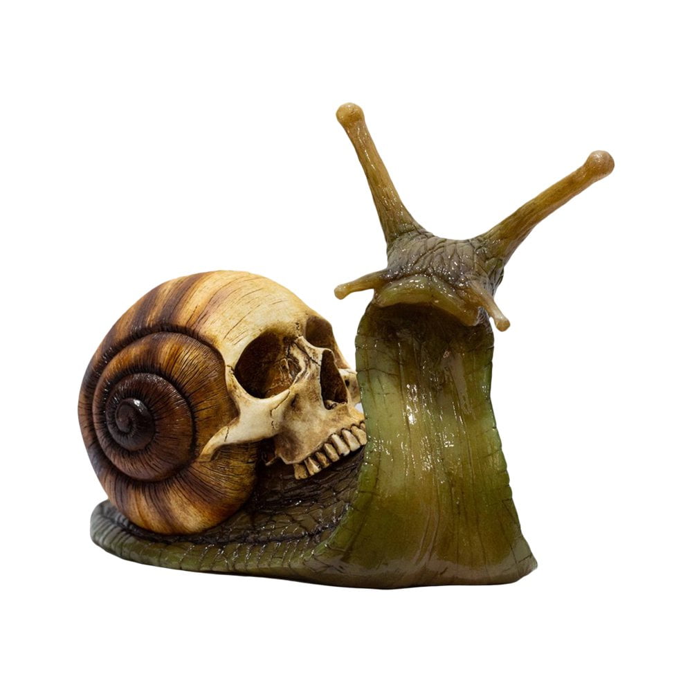 FNNMNNR Resin Garden Statue Snail Figurine Gothic Halloween Decoration ...