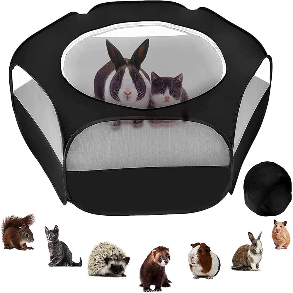 FNNMNNR Small Animal Playpen Waterproof Portable Outdoor Small Pet Play ...