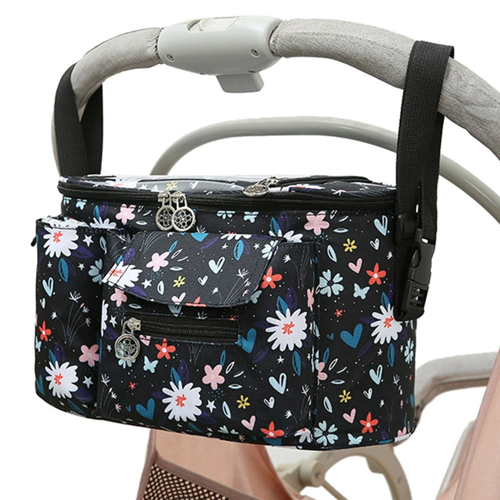 FNNMNNR Stroller Organizer Large Capacity Pram Buggy Storage Bag Multi ...