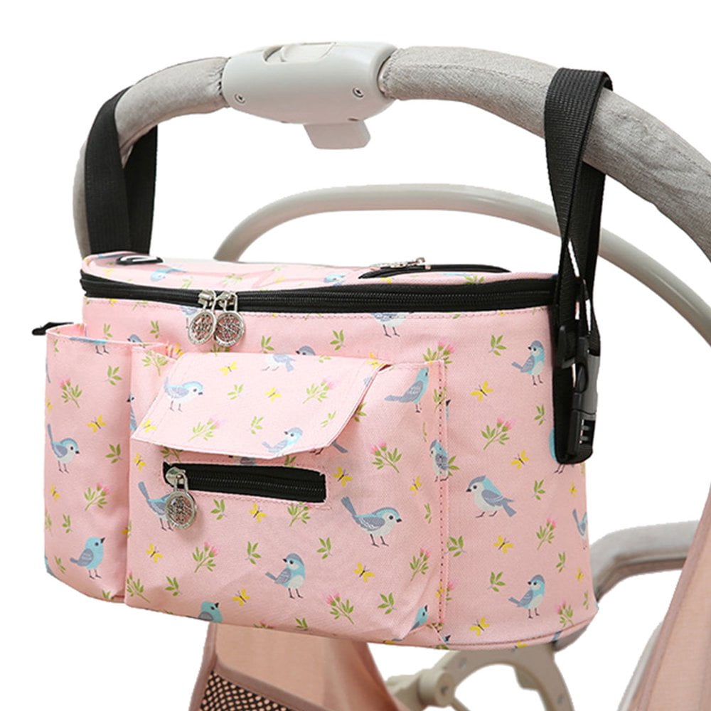 FNNMNNR Stroller Organizer Large Capacity Pram Buggy Storage Bag Multi ...