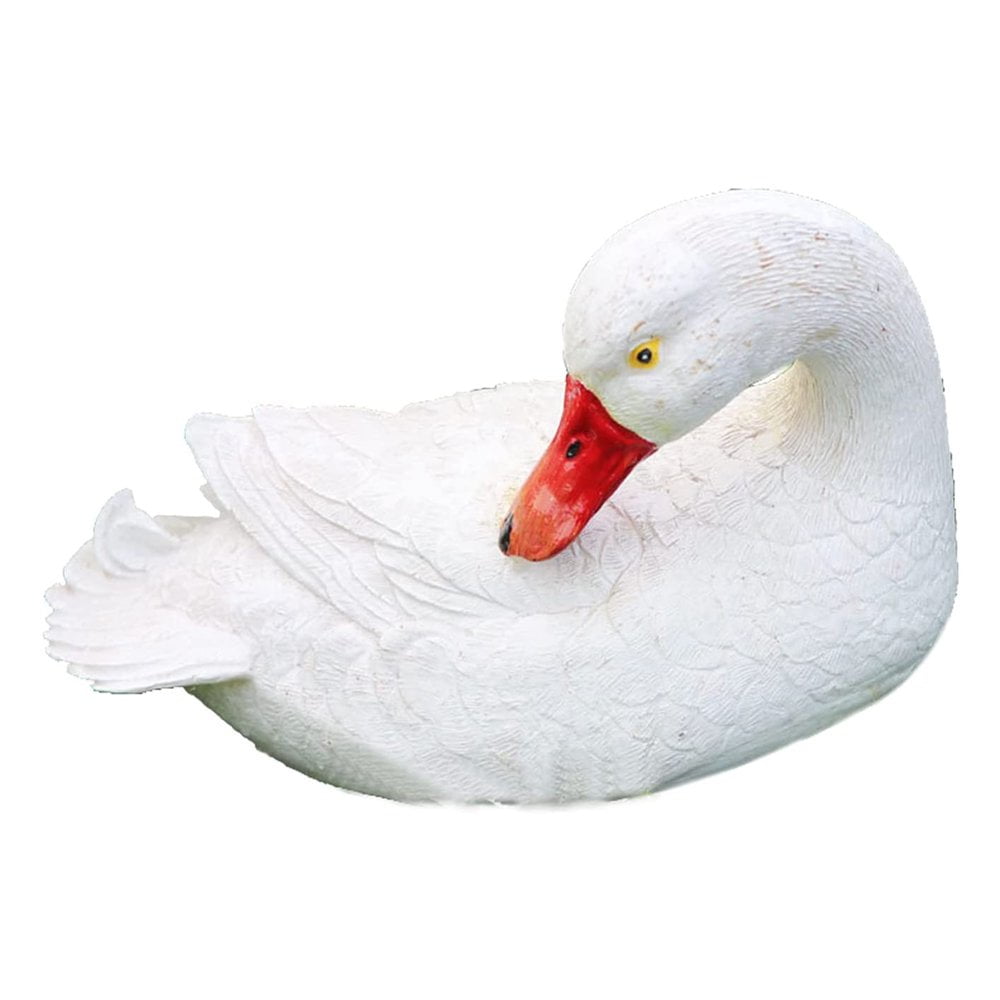 FNNMNNR Swan Decoys for Geese Swan Decoy Pond Bird Deterrent Decoration ...