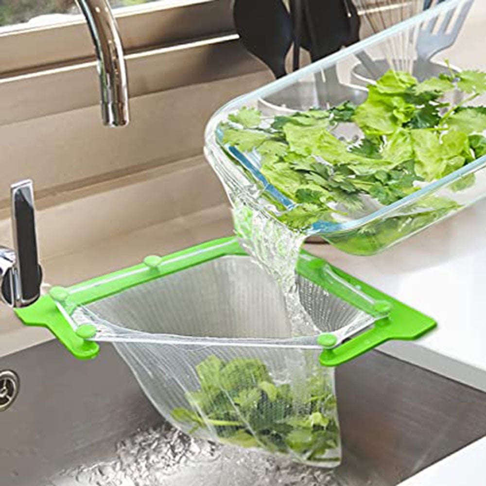 FNNMNNR Triangular Sink Filter Bag Mesh Triangular Mesh Hanging Bag ...