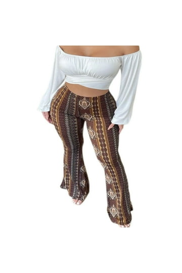 funky patterns and flared pants