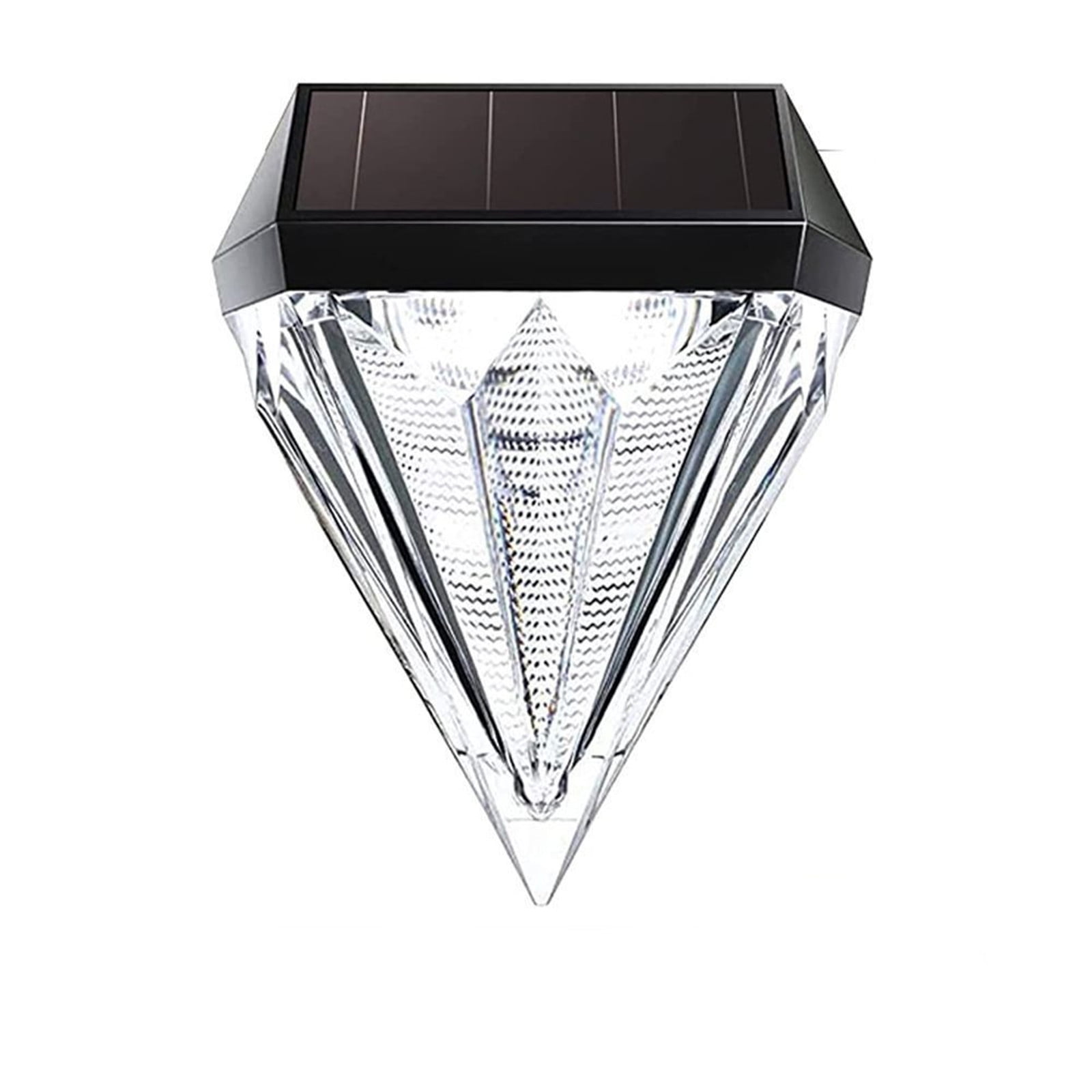 FNYOXU Solar Lamp, Fence Lights - LED Powered Wireless Wall Lights IP44 ...