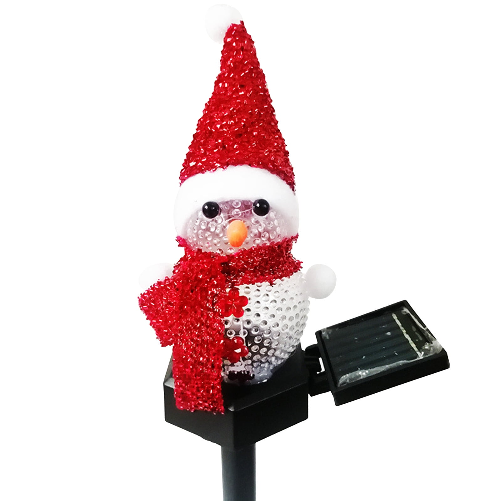 FNYOXU Solar Lamp,Snowman Outdoor Christmas Decorations Solar Snowman ...
