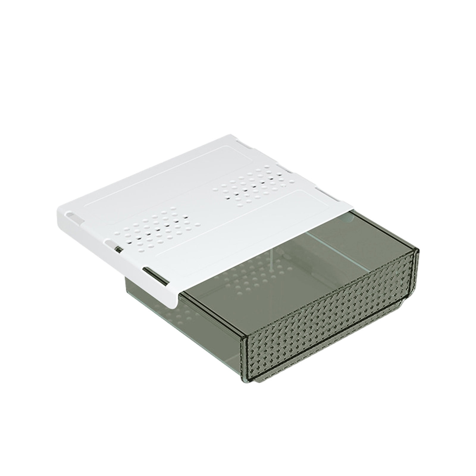 Fnyoxu Under Desk Drawer Organizer,Desk Bottom Clear Drawer Pull Out,No ...