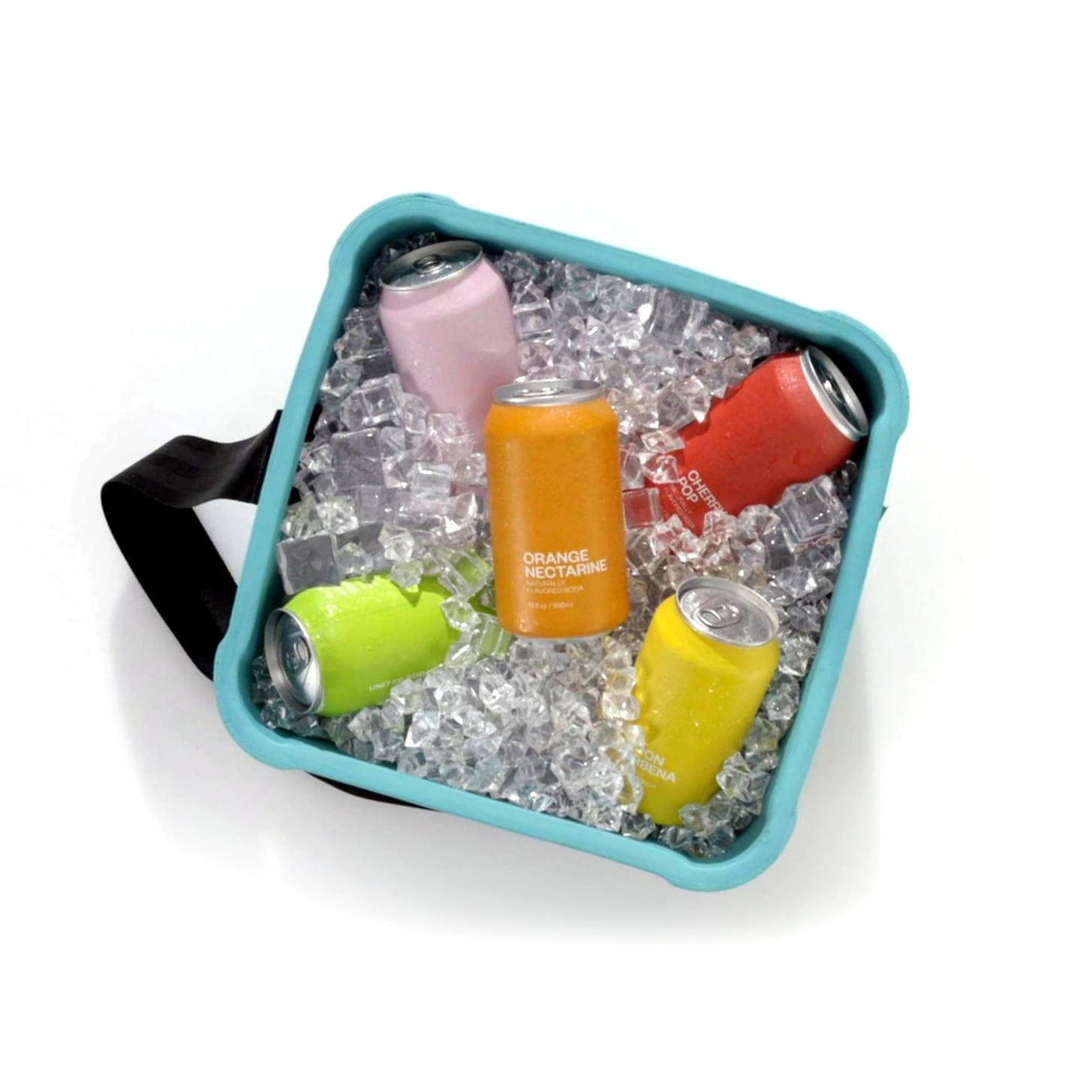 FOAM 22 Quart EVA Lightweight Hybrid Rigid-Soft Indestructible Cooler, Holds 30 Cans & Ice Cyan ...