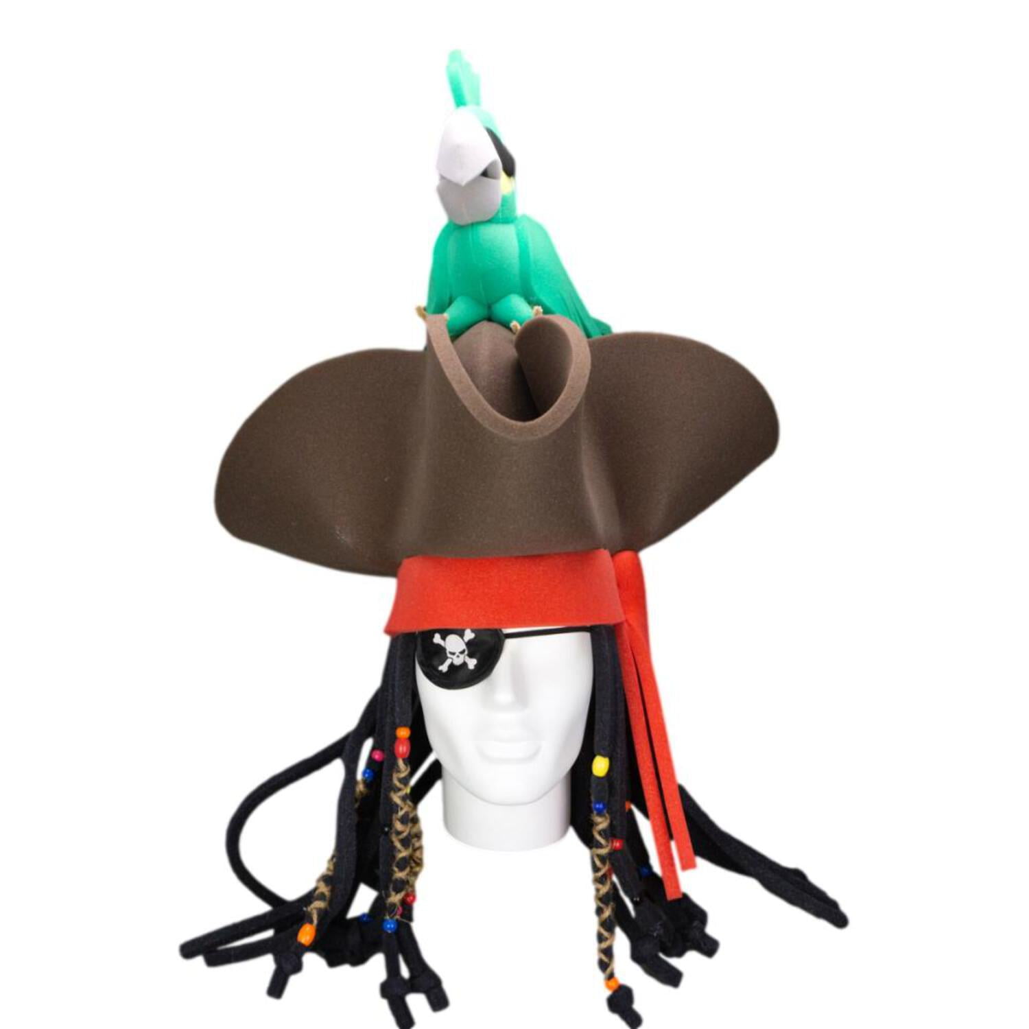 FOAM PARTY HATS: Deluxe Pirate - Pirate Patch Hat - Pirate Party ...