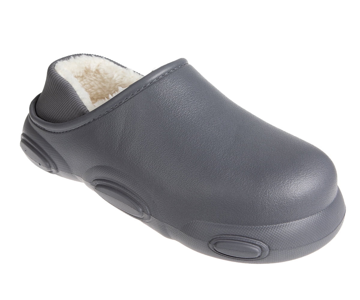 FOAMWALK Men's Clogs - Soft and Comfortable EVA Clog with Faux Fur ...