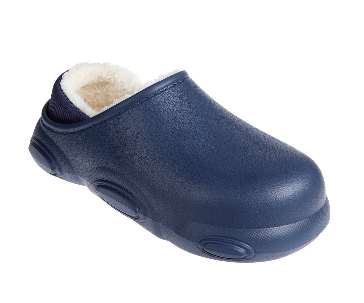 FOAMWALK Men's Clogs - Soft and Comfortable EVA Clog with Faux Fur ...