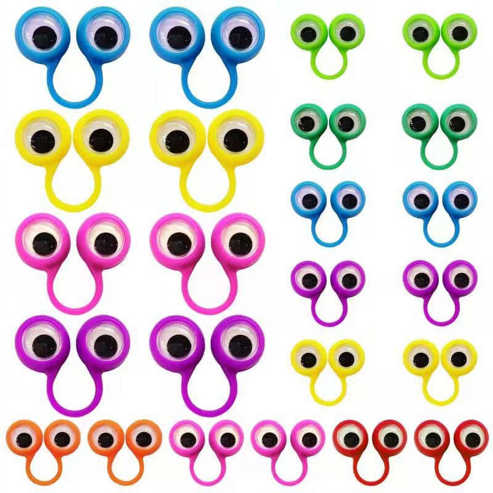 FOAUUH 24PCS Eye Finger Puppets Googly Eye Finger Puppets Wiggly ...