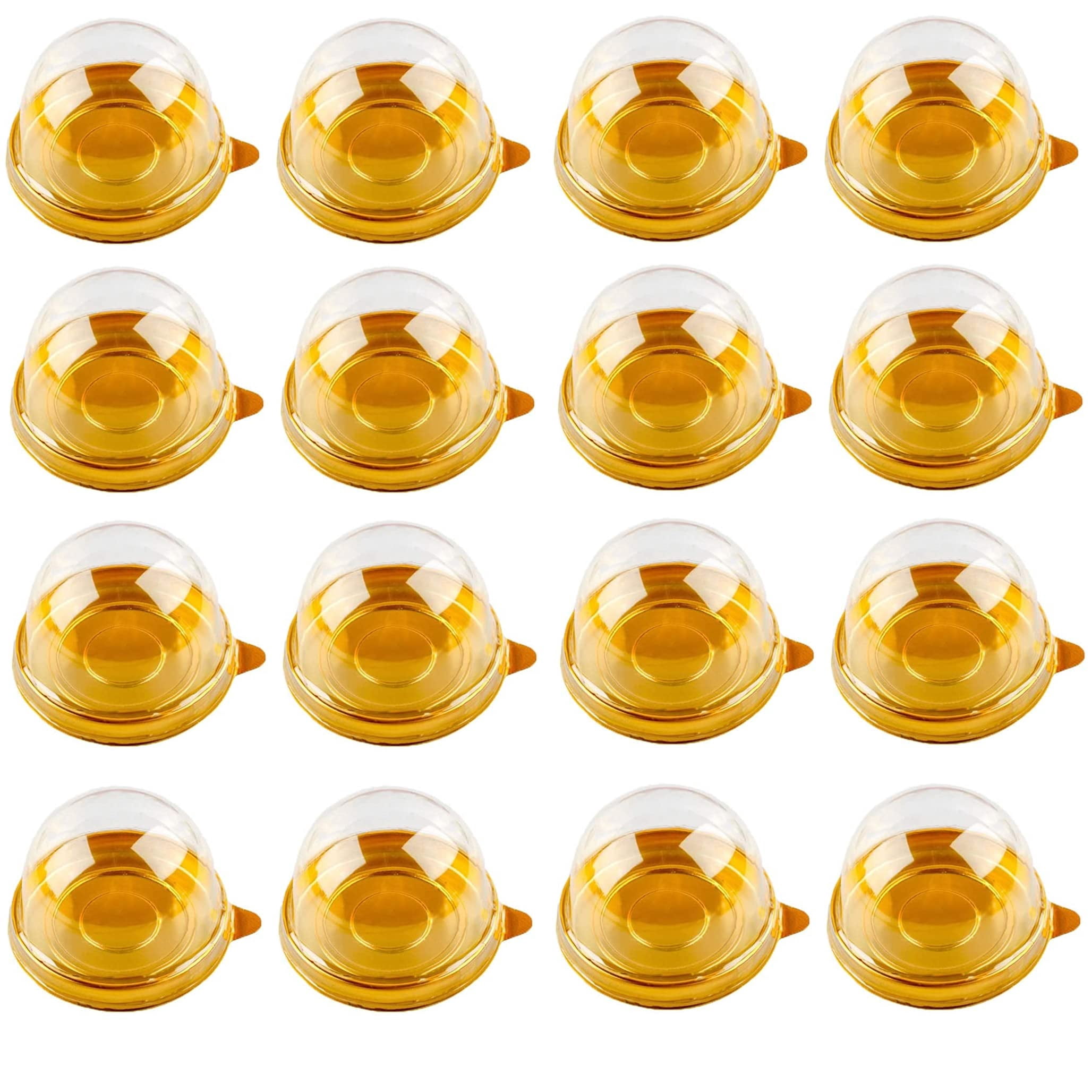 FOAUUH 50 Pcs Mini Cupcake Container with Clear Dome, 2.4Inch ...