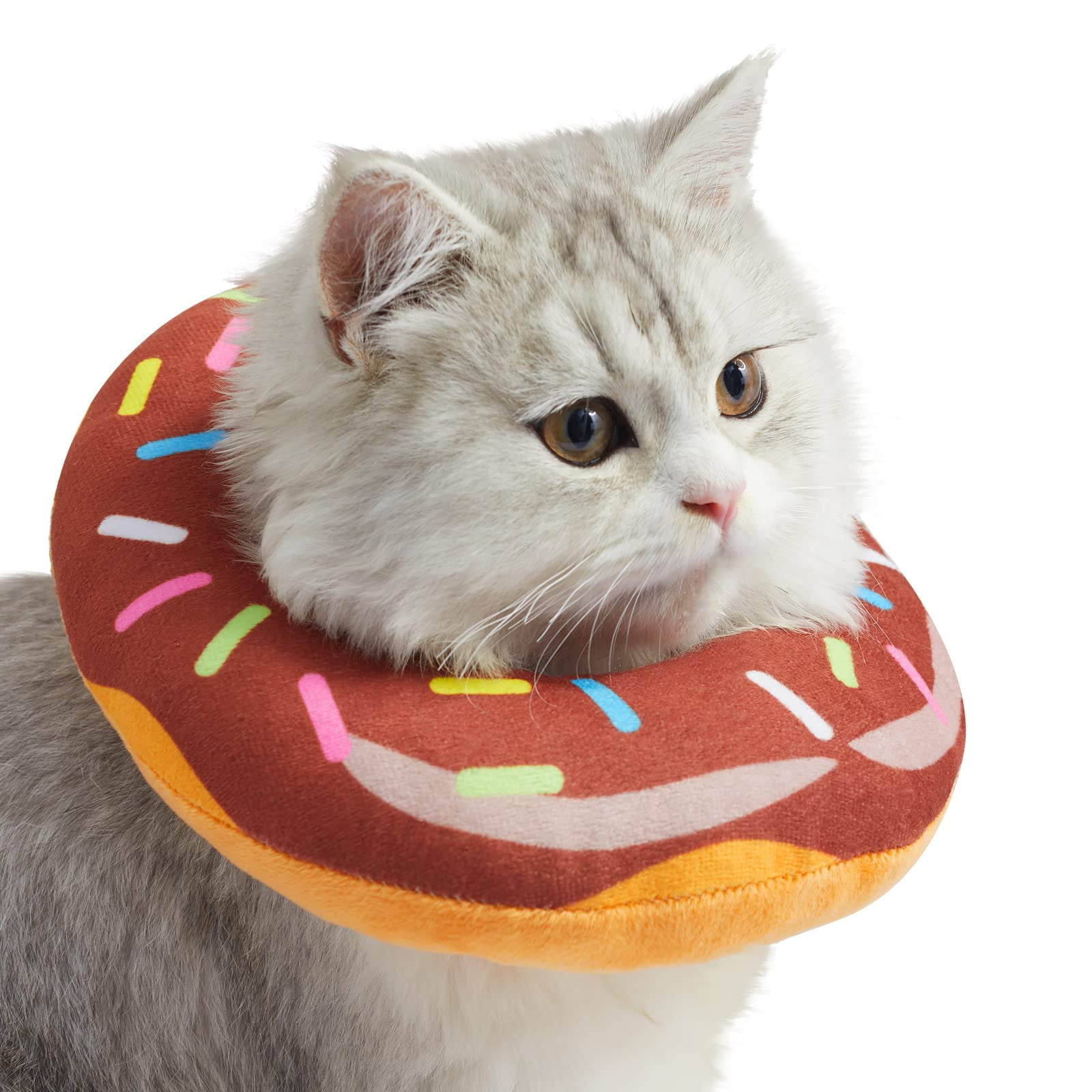FOAUUH Adjustable Cat Cone Collar Soft, Cat Recovery Collar, Cone for ...