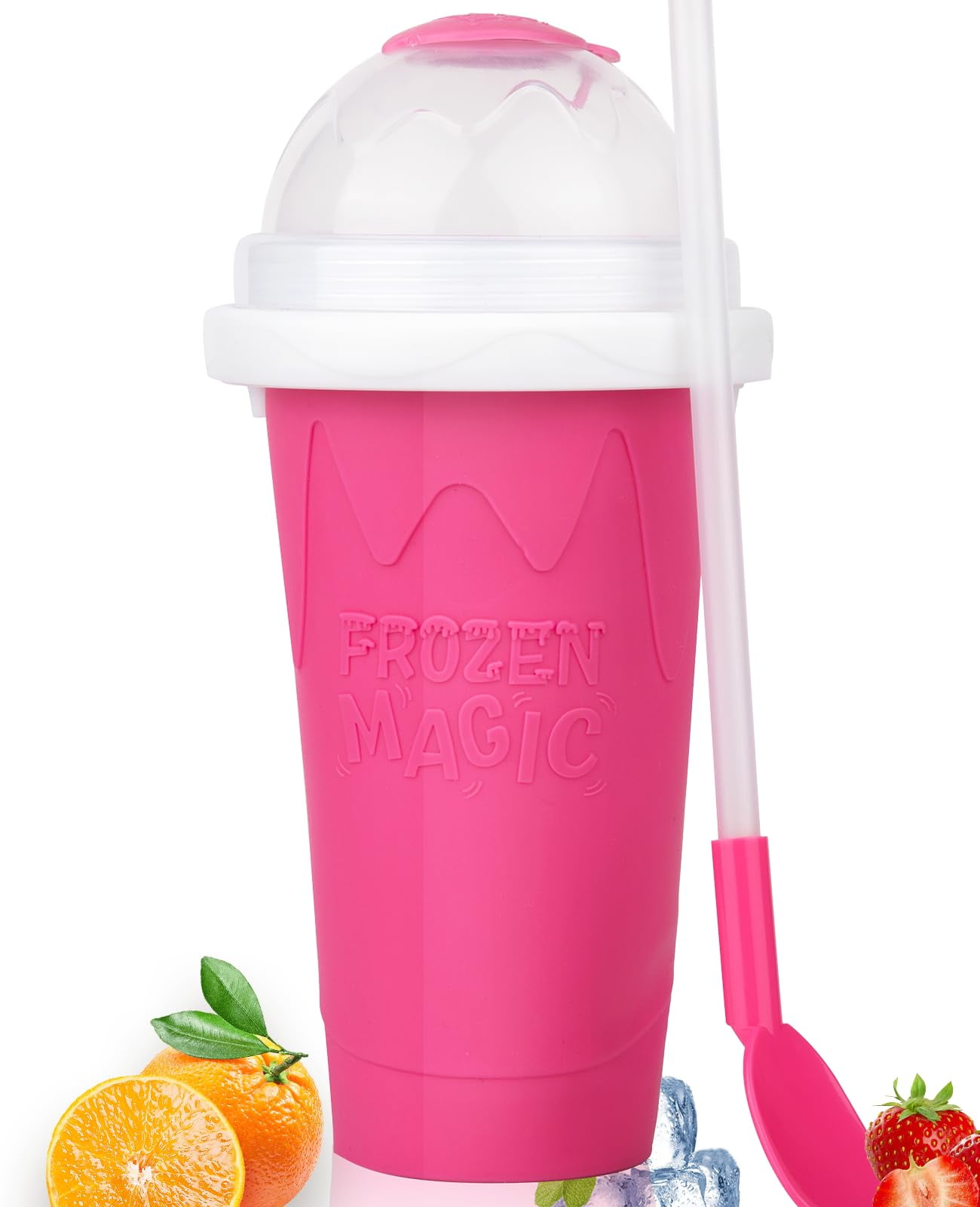 FOAUUH Quick Frozen Magic Cup, Double Layer Silica Cup, DIY Homemade ...