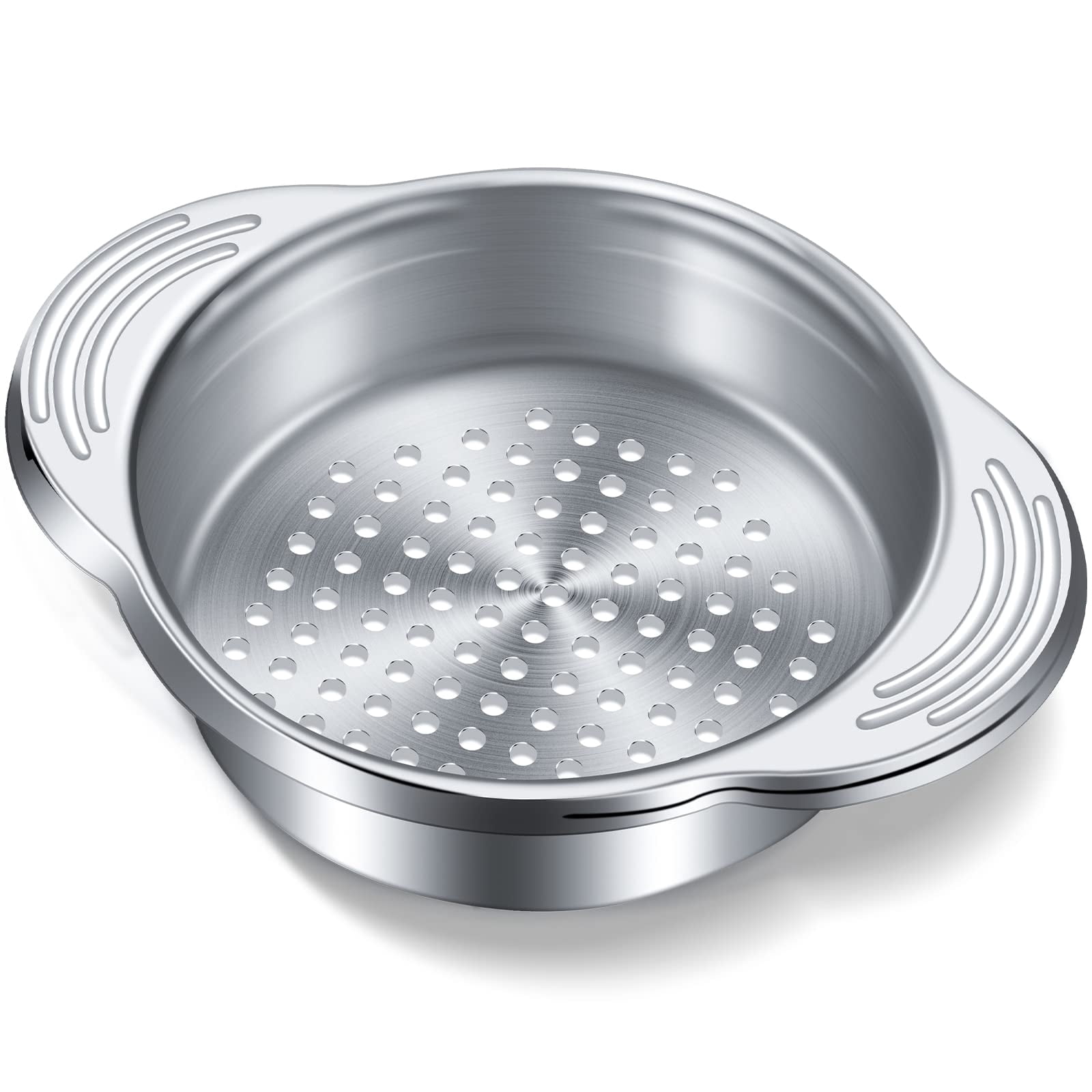 FOAUUH Stainless Steel Food Can Strainer Sieve Metal Tuna Press Lid ...