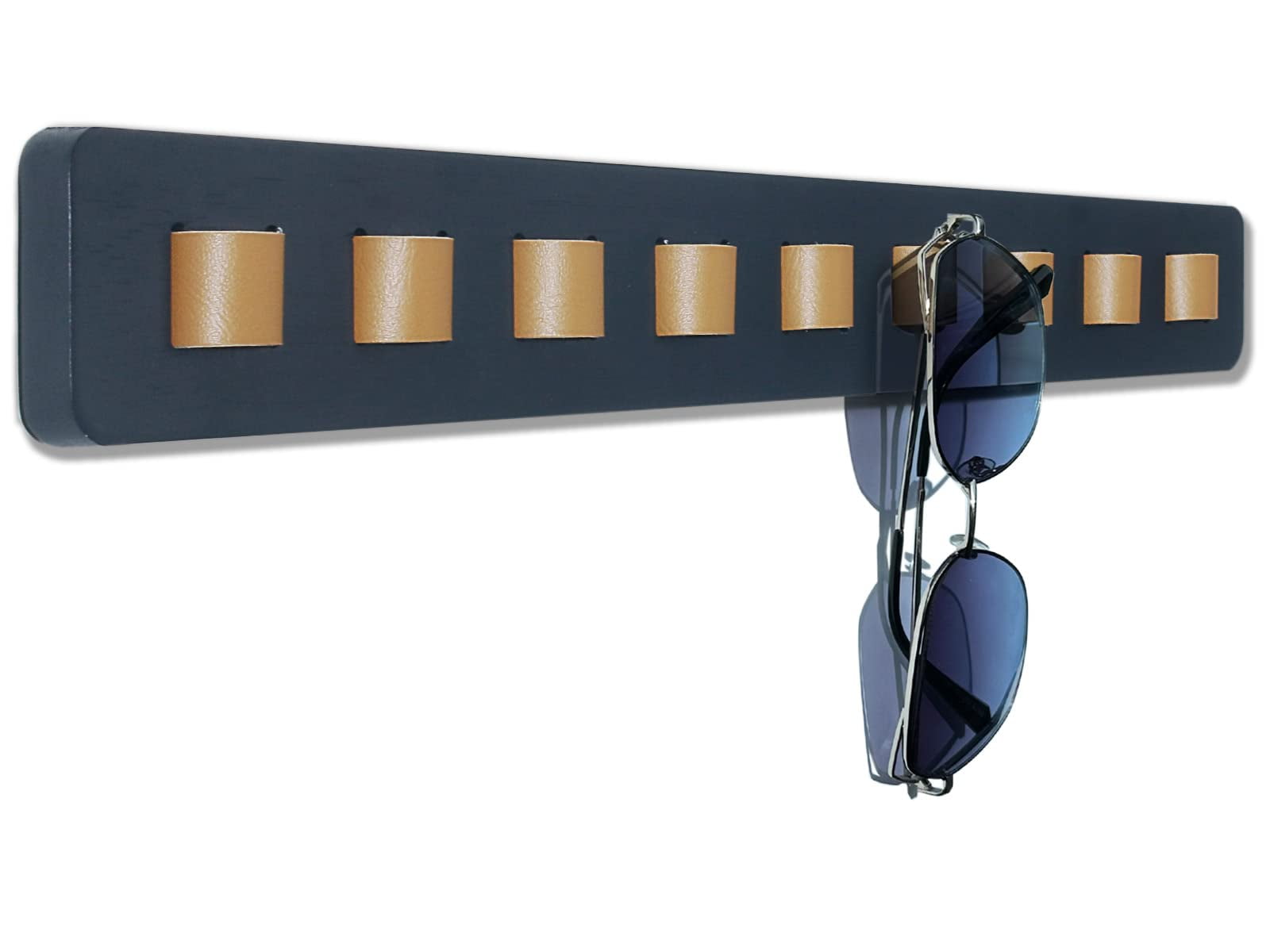 FOAUUH Sunglass Organizer Glasses Holder for Wall, Bamboo Wood Eyeglass ...