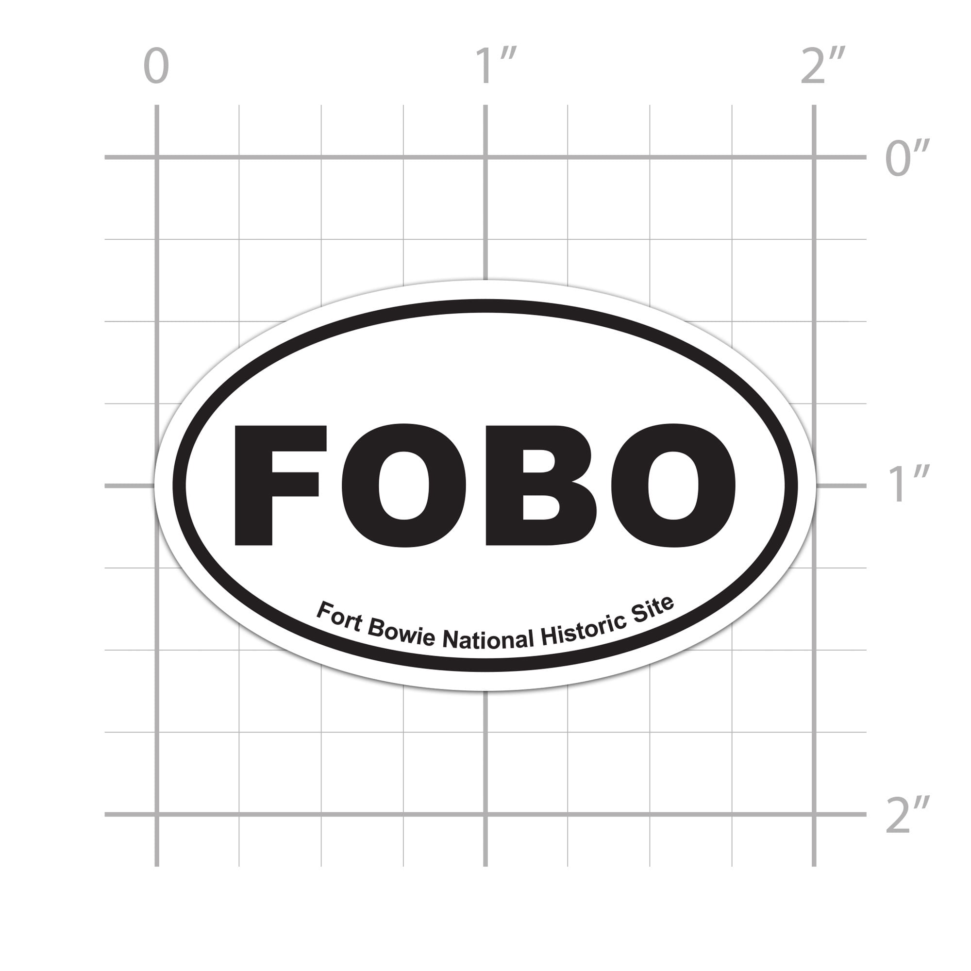FOBO Fort Bowie National Historic Site Sticker for water bottle phone ...