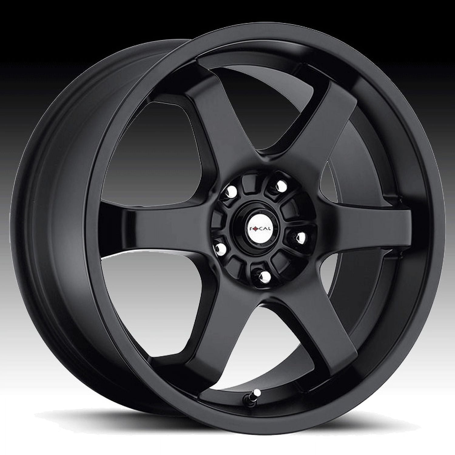 FOCAL 421b x 17x7.5 +48et 72.62mm satin black satin clear coat wheel ...