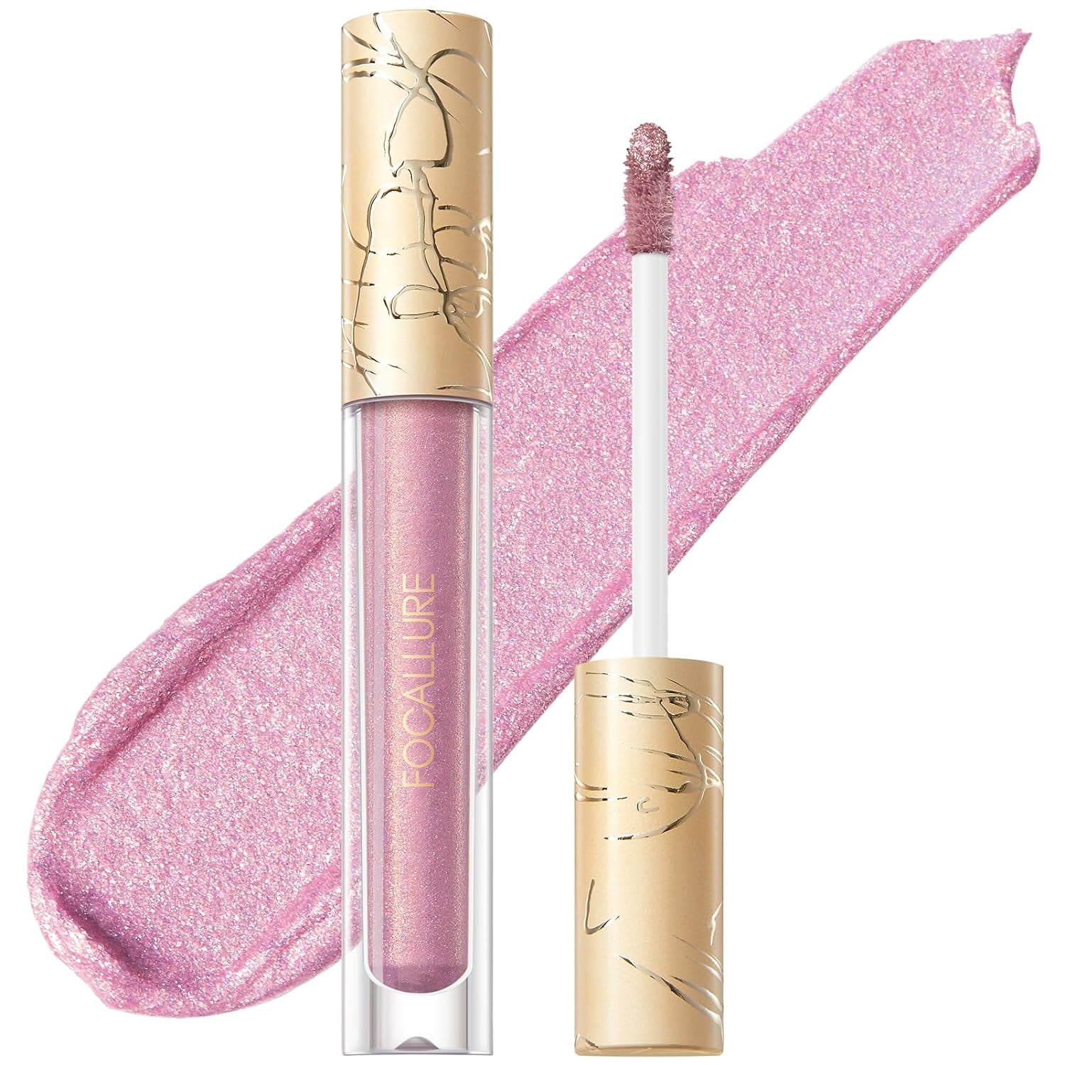 FOCALLURE Metallic Liquid Lipstick,Non Stick Cup Lip Gloss,High Impact ...