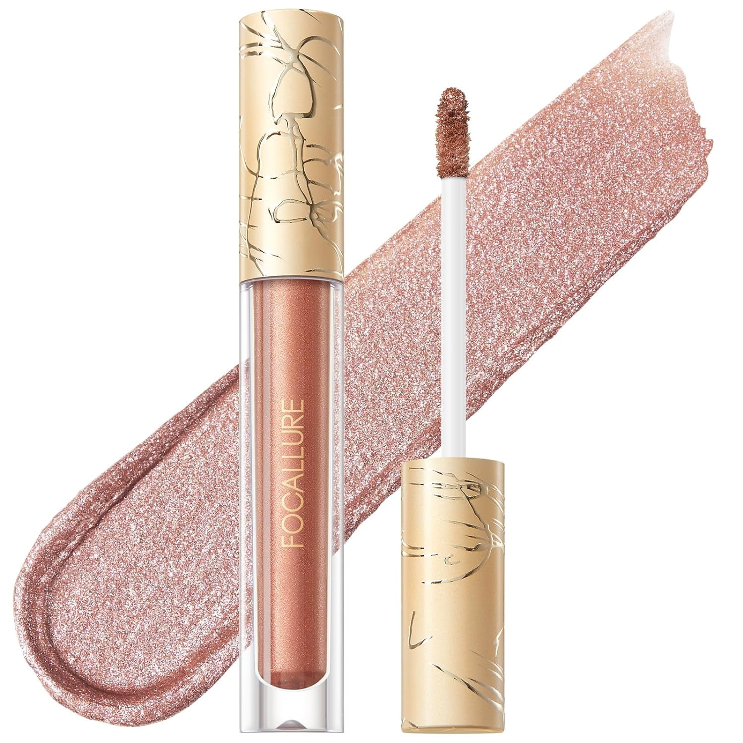 FOCALLURE Metallic Liquid Lipstick,Non Stick Cup Lip Gloss,High Impact ...