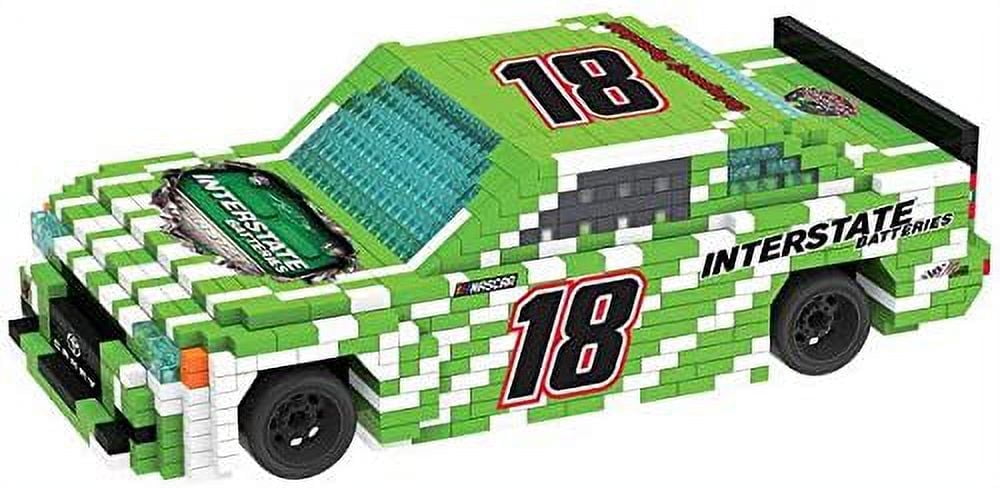 FOCO BRXLZ NASCAR #18 Kyle Busch Race Car 3-D Construction Toy ...