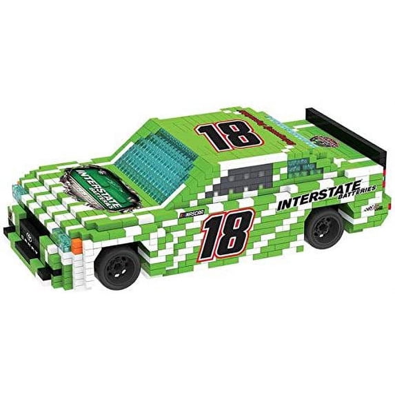 FOCO BRXLZ NASCAR #18 Kyle Busch Race Car 3-D Construction Toy ...