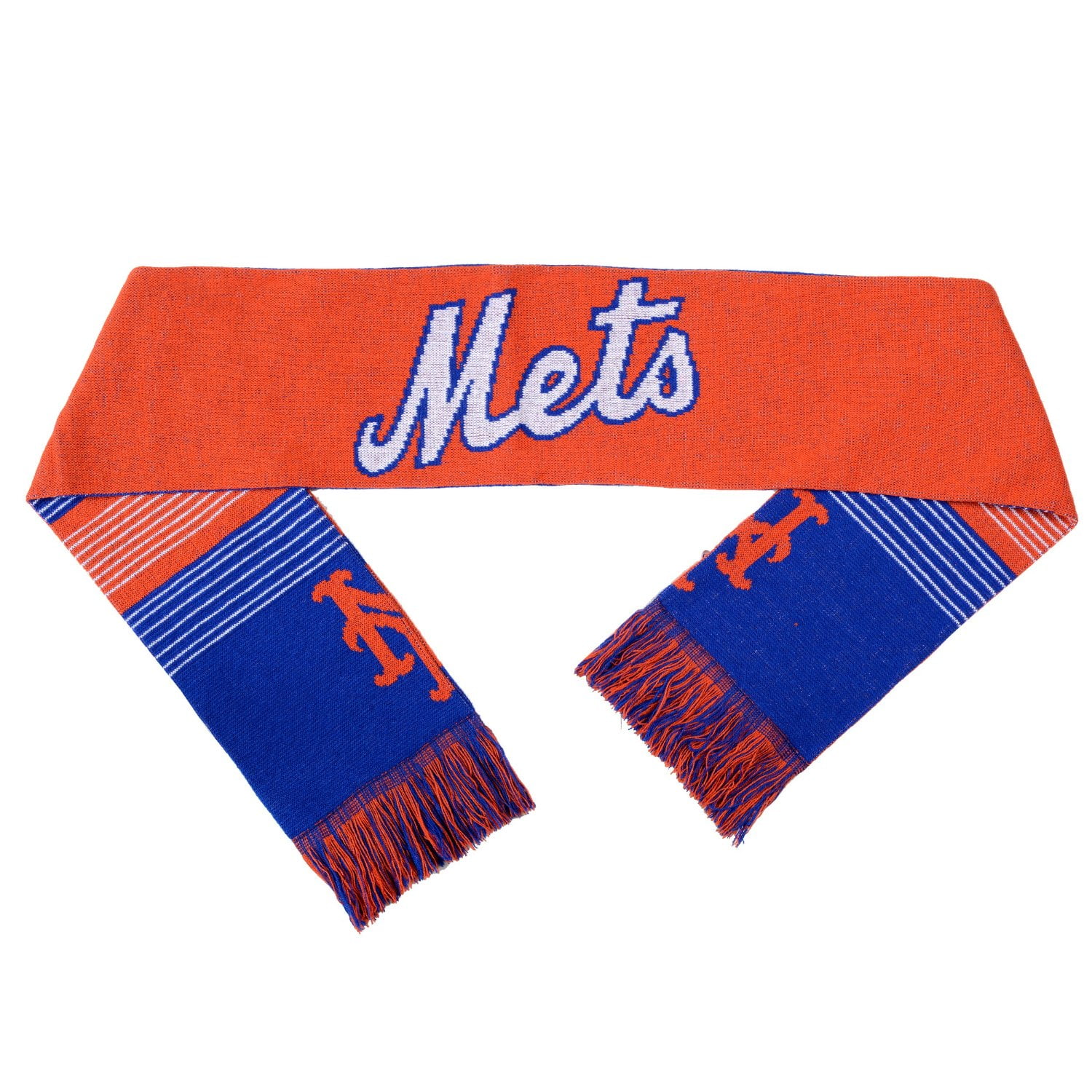 FOCO MLB New York Mets Reversible Split Logo Scarf 66" - Walmart.com