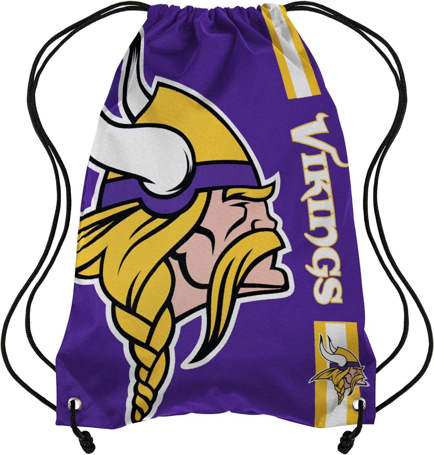 FOCO Minnesota Vikings NFL Big Logo Drawstring Backpack - Walmart.com